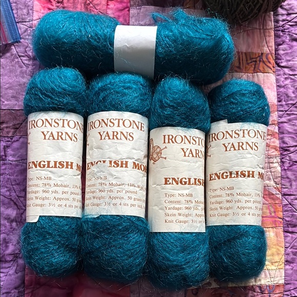 ironstone yarns | Other | Ironstone Yarns English Mohair In Teal | Poshmark